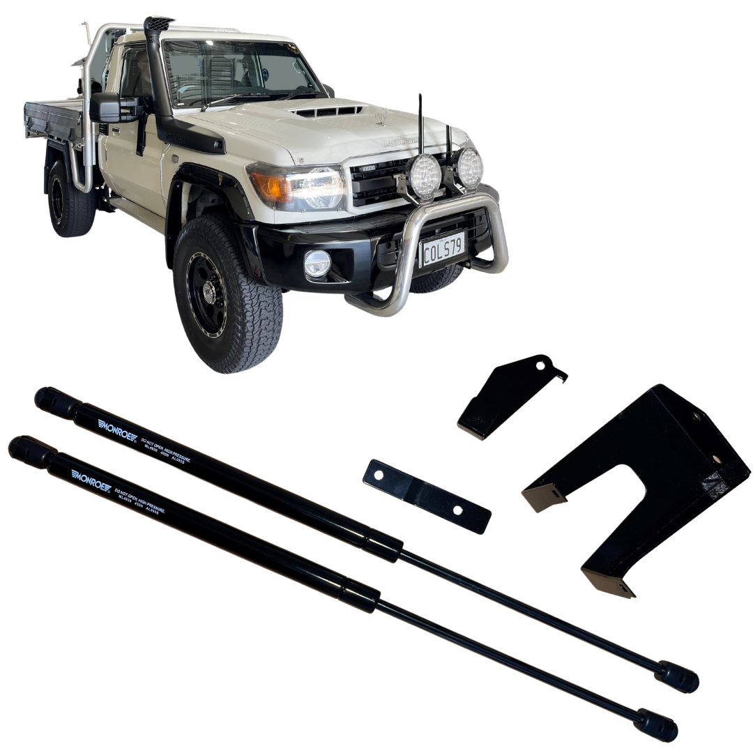 Toyota Landcruiser 79 Series Bonnet Strut Conversion Kit – Roo Systems ...